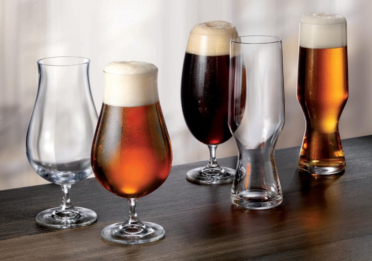 Crystal Bohemia Bierglazen - Kristal - 550ml - 6 stuks | bol.com