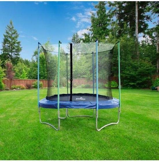 Trampoline - 366 cm - met veiligheidsnet - blauw | bol.com