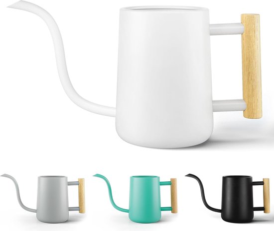 Lange uitloop gieter voor binnen - 992 ml witte gieter voor ...