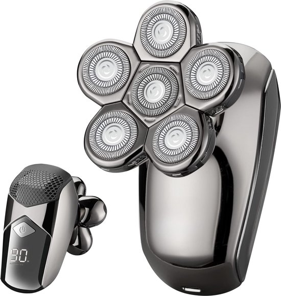 Lexium Skull Shaver - Scheerapparaat Mannen – Trimmer - Tondeuse - Hoofd Kaal Scheren | bol
