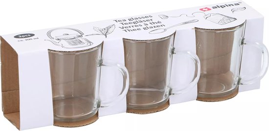 Alpina Theeglazen 200ml 3 stuks | Games | bol