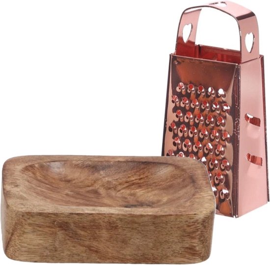 Amberblokjes/geurblokjes accessoire set - kleine rasp en schaaltje ...