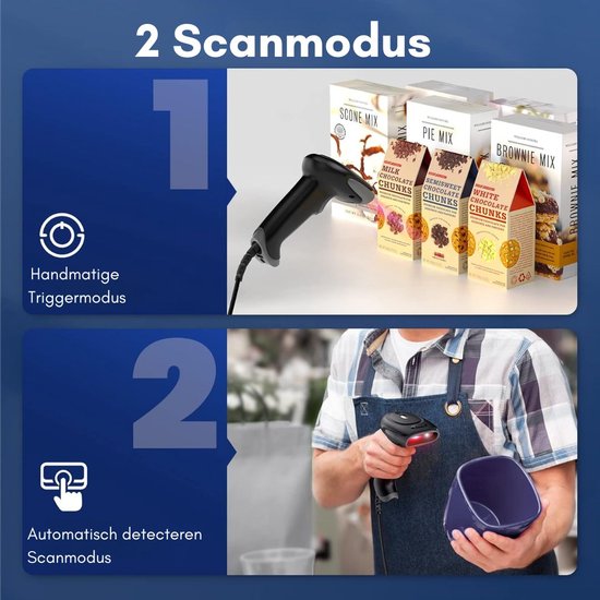 DD Qr Code Scanner - Barcode Draadloos - voor 1D 2D QR Codes ...