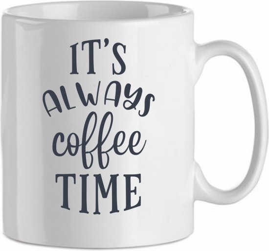 Mok Its always coffee time | Coffee| Koffie| Kadootje voor hem| Kadootje voor haar | bol
