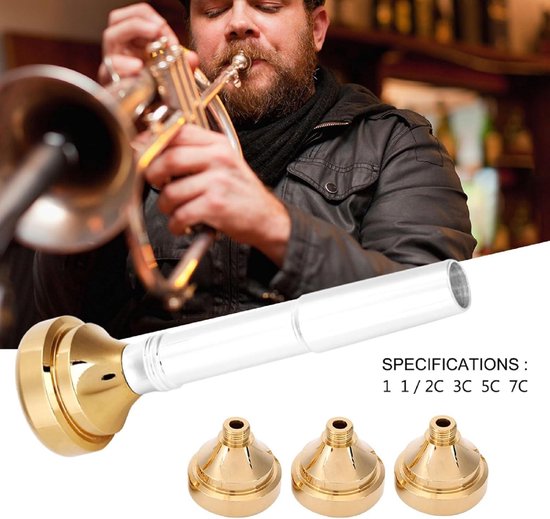 Trompet Mondstuk Set Messing Met Opbergdoos - Muziekinstrument ...