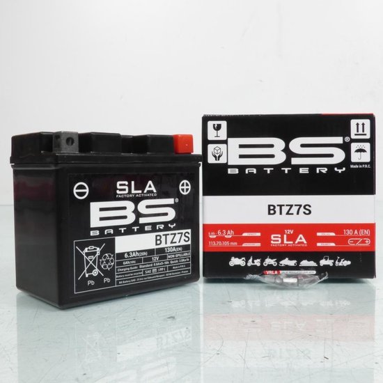 Bs Battery Btz7s Agm-accu Zwart | bol