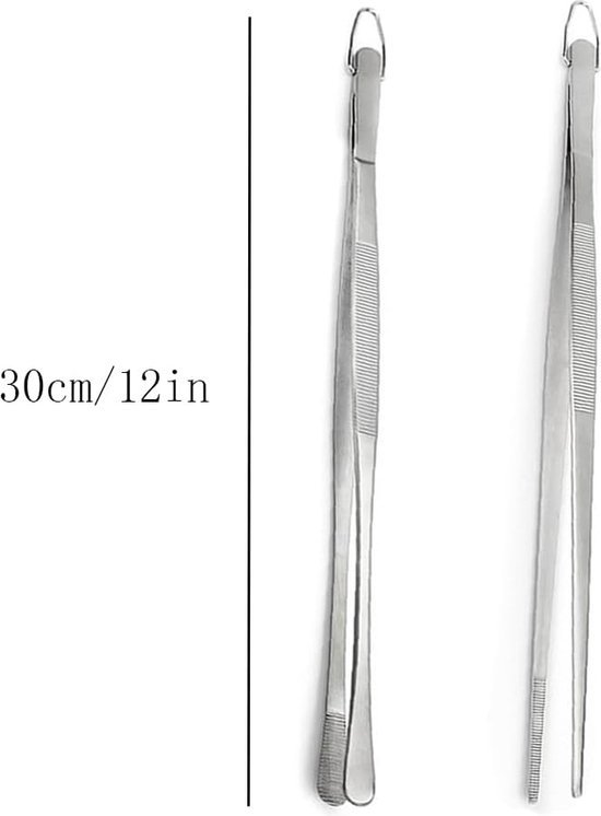 Set van 2 12 inch pincetten, extra lange pincetten, kookpincetten van ...