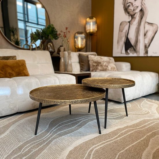 Reefs Interior Salontafel Set Rick - Gouden salontafel set ...