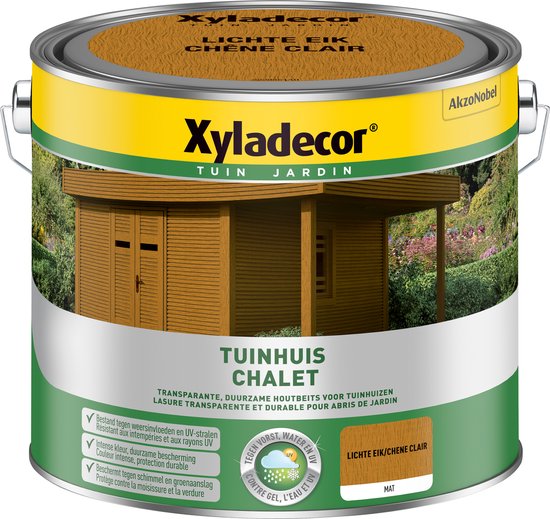 Xyladecor - Tuinhuis WB - Lichte eik - 2,5 L | bol
