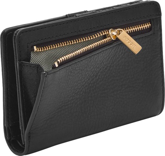 FOSSIL Portemonnee Liza Multi Wallet Black Zwart | bol