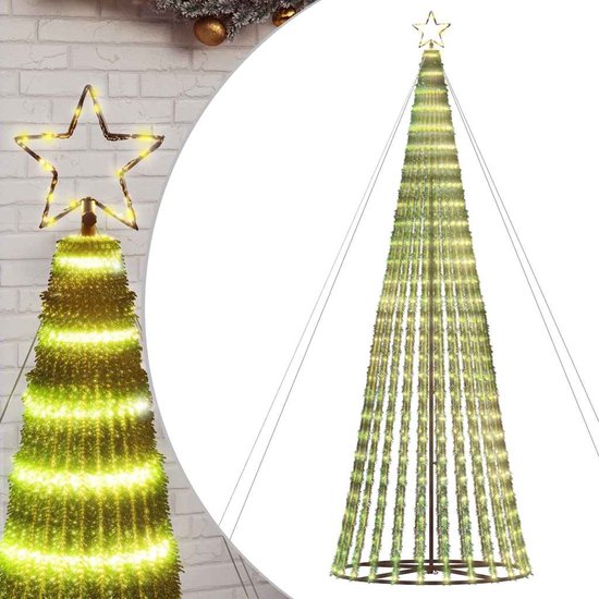 vidaXL - LED-kerstboom - 1028 - LEDs - warm - wit - 403 - cm | bol