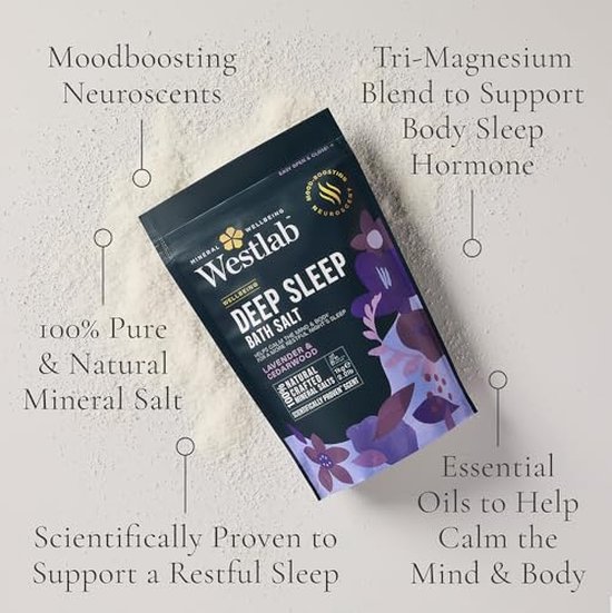 Westlab Magnesium Deep Sleep Bath Salts 1kg - Scientifically-Proven to ...