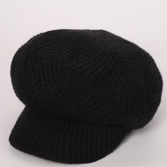 Winter gebreide baret, pluche eendenbekmuts, dames wol gebreide warme ...