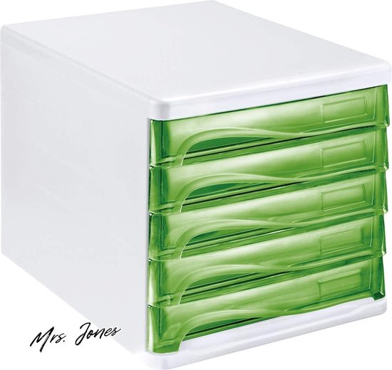 Mrs. Jones H6129450 Helit ladenbox the wave groen transparant . | bol