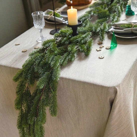 Kerstslinger 1,5 meter met Dennenalden en Bessen - Groene ...