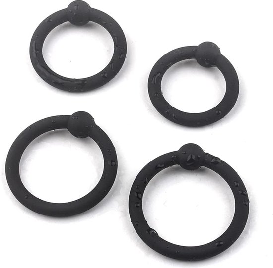Quick Relief Quadruple Ring™ - Cockring - Set van 4 Cockringen - Penisring - Penisring... | bol.com