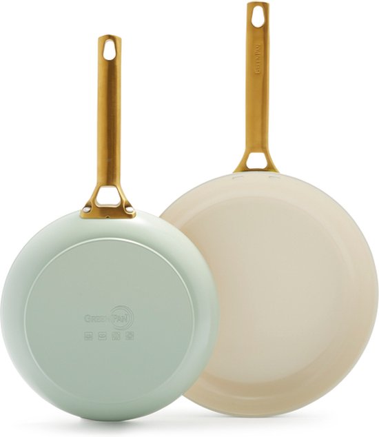 Greenpan Padova Reserve Mint Green 2-delige pannenset 20cm +28cm | bol.com