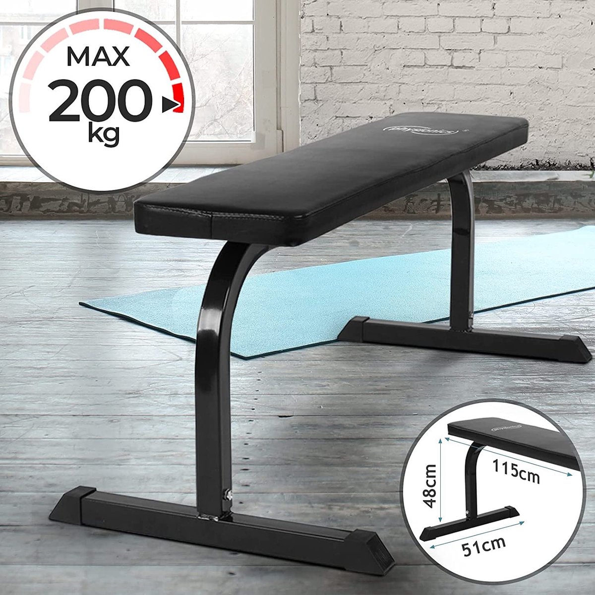 Physionics - Multifunctionele Fitness Halterbank - Home Gym - Voor ...