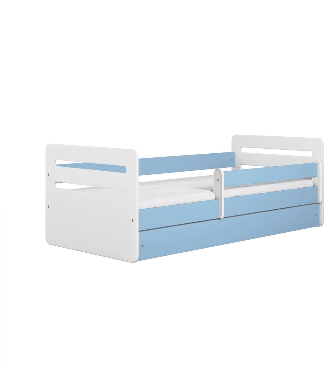 Kocot Kids - Bed Tomi blauw zonder lade met matras 140/80 - Kinderbed ...