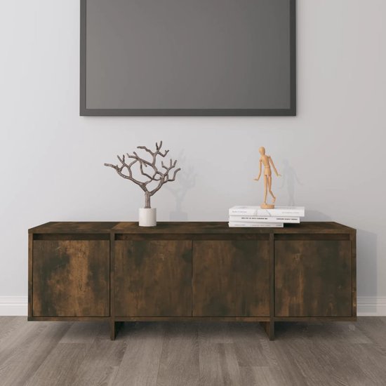Prolenta Premium - Tv-meubel 120x30x40,5 cm spaanplaat gerook ...