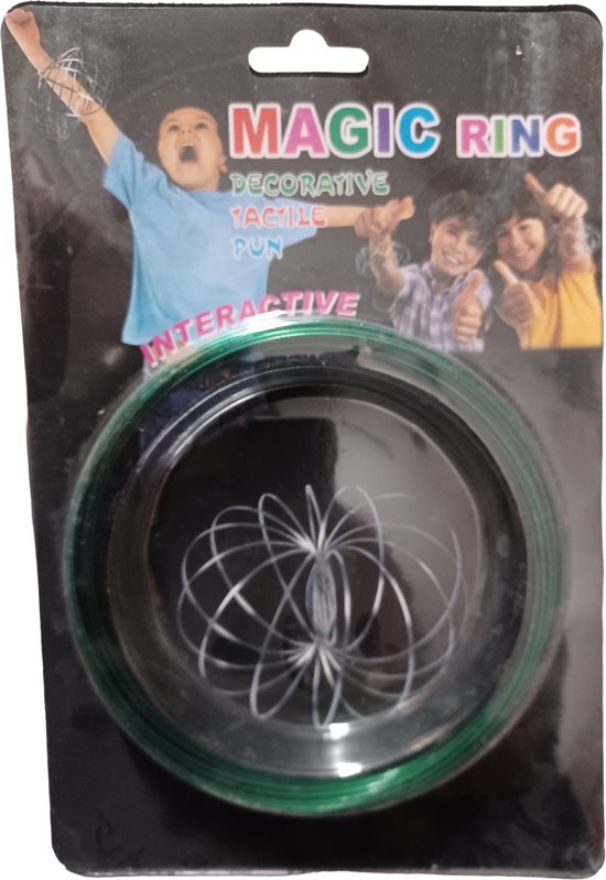Magische Ring - Magic Ring - Spiraal - Kleur Groen | Games | bol