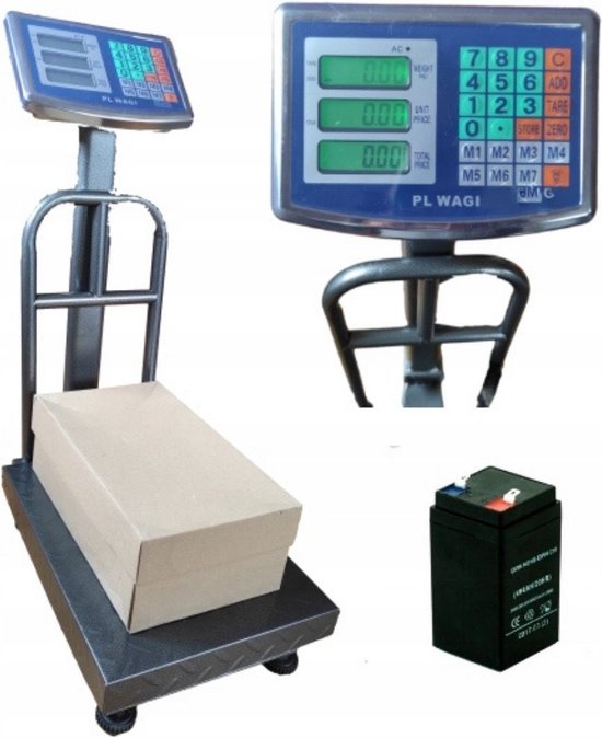 Weegschaal - Winkelweegschaal - 150 kg - LED Display - Waterdicht ...