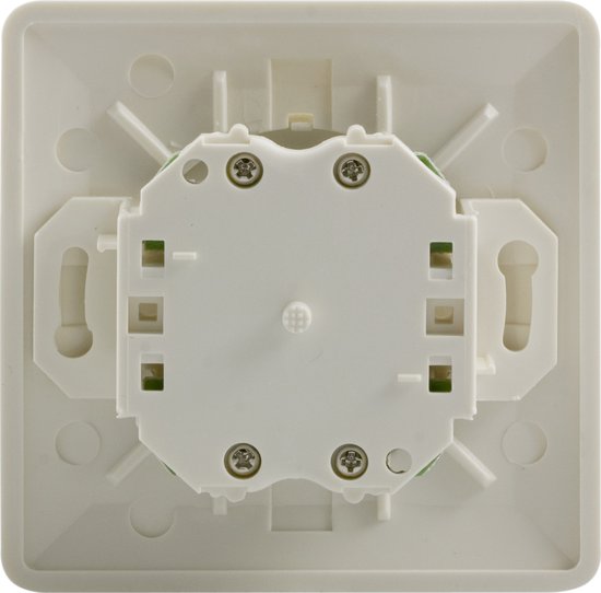 DELTACO VR-15, Cat5e - UTP - 2xRJ45 inbouw wandcontactdoos, 45 graden ...