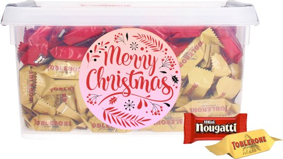 Chocolade kerstcadeau - Nougatti mini & Toblerone mini - 2000g | bol