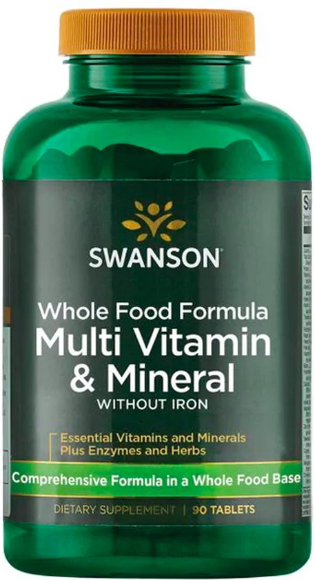 Swanson Multi Vitamin And Mineral Without Iron 1 X 90 Tabletten Bol