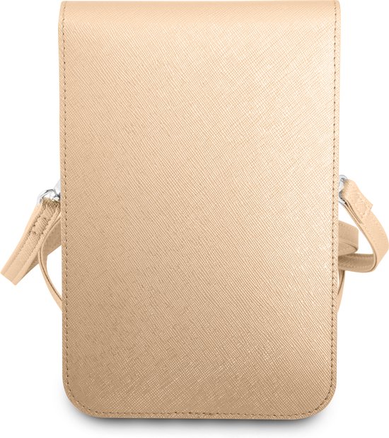 Guess 7 inch Saffiano Wallet bag - Beige - Triangle | bol.com