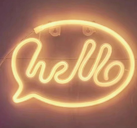 Neon led lamp Hello | bol