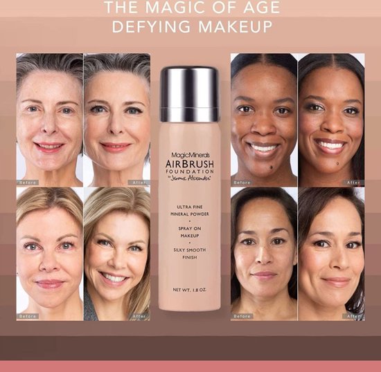 Magic Minerals AirBrush Foundation by Jerome Alexander – Light/Medium ...