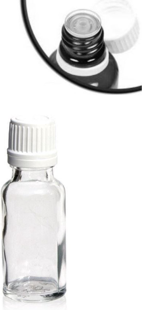 Ornina - 20ml glazen Pipetflesjes/fles - Pipetflesje - pipetfles | bol.com