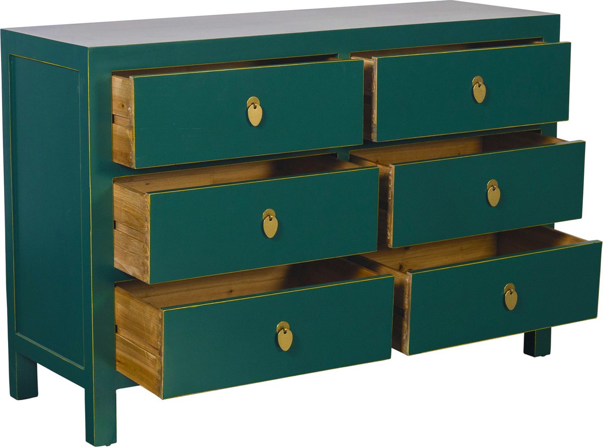 Fine Asianliving Chinese Ladenkast Teal B120xD40xH80cm Chinese Meubels ...