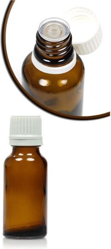 Ornina - 20ml bruine - Druppelflesje - Pipetflesje - druppelaar | bol.com