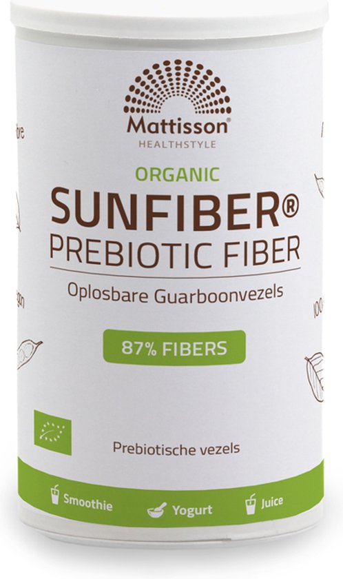 Mattisson - Organic Sunfiber® - Prebiotische vezels - 125 gram | bol
