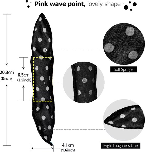 Heatless curls, polkadots, haarkruller, magic sponge curlers ...