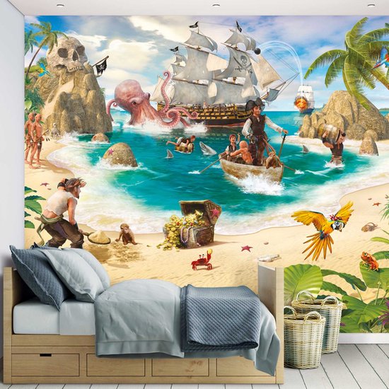 Kinderbehang Pirates and Treasure | bol.com