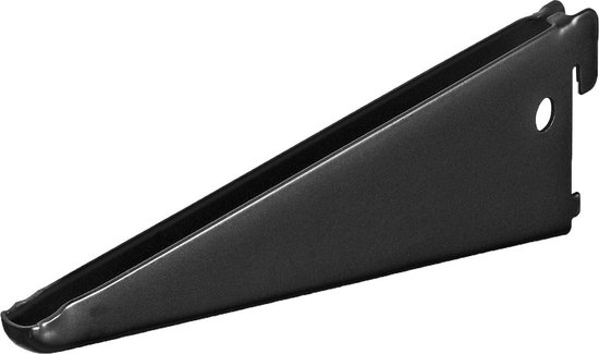 Wovar Plankdrager voor Dubbele F|rails Zwart 220 mm | Per Stuk | bol