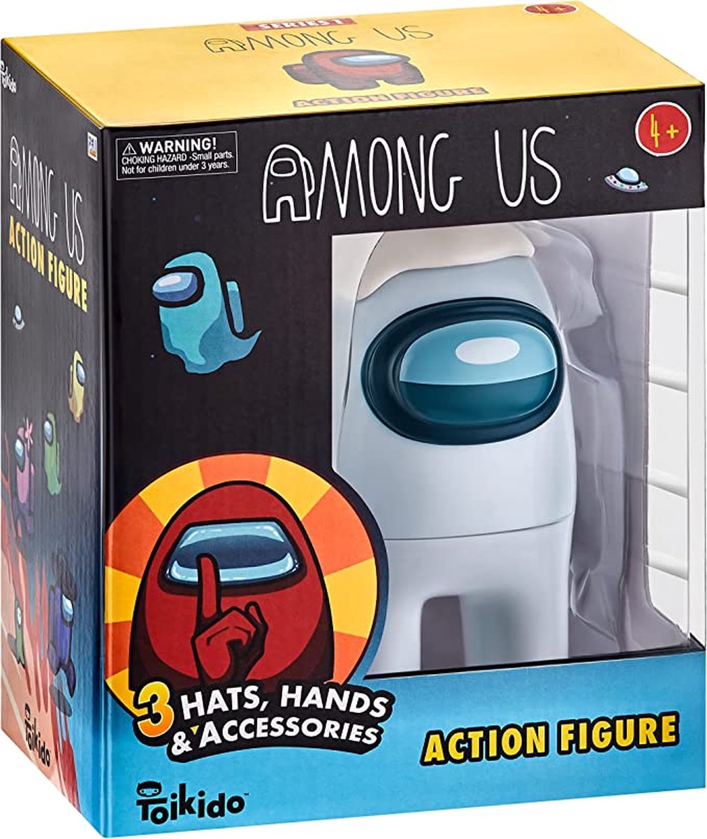 Among Us - Actie figuur - 12 CM - Series 1 - Wit - Crew member | bol