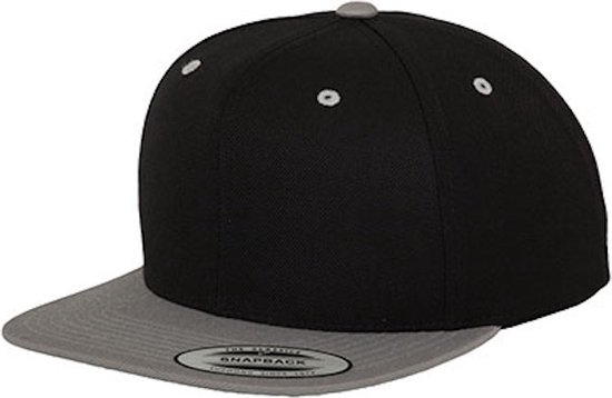 Flexfit 'Classic Snapback 2-Tone' Zwart/Zilver | bol