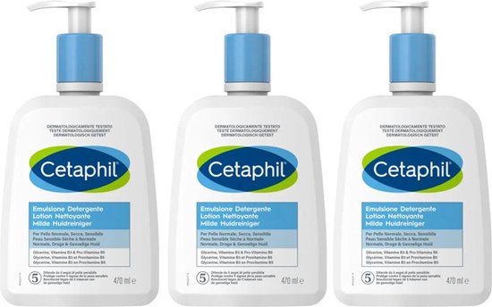 Cetaphil Milde Huidreiniger Zeepvrij 3x460ml | bol