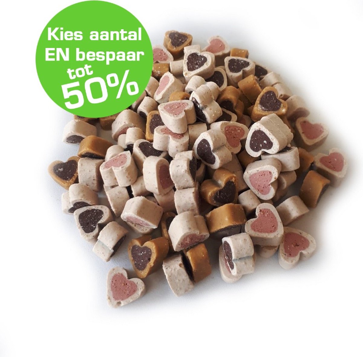 Puur Fit Soft Bones Duo Mini Hart Mix - hondensnoepjes - 500 gram | bol.com