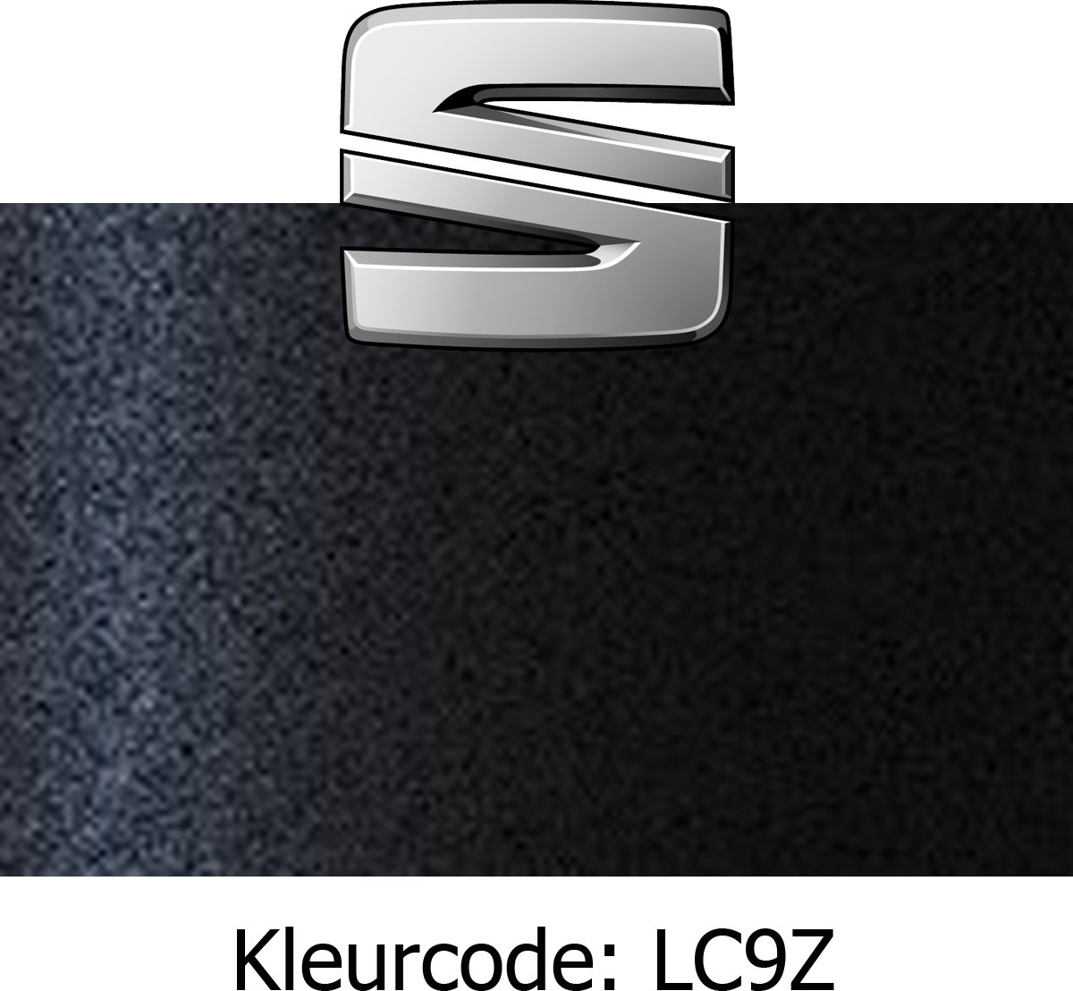 Lakstift Autolak SEAT Kleurcode LC9Z - NEGRO MAGICO-MET. - 12ml | bol.com