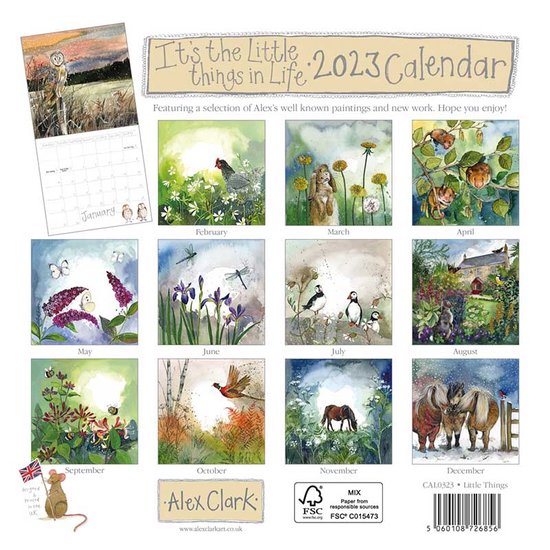 Alex Clark Kalender 2023 ~ It's the Little Things in Life | bol.com