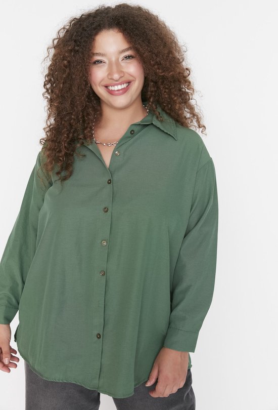 Trendyol Vrouwen Standaard Basis Overhemd grote maten | bol.com