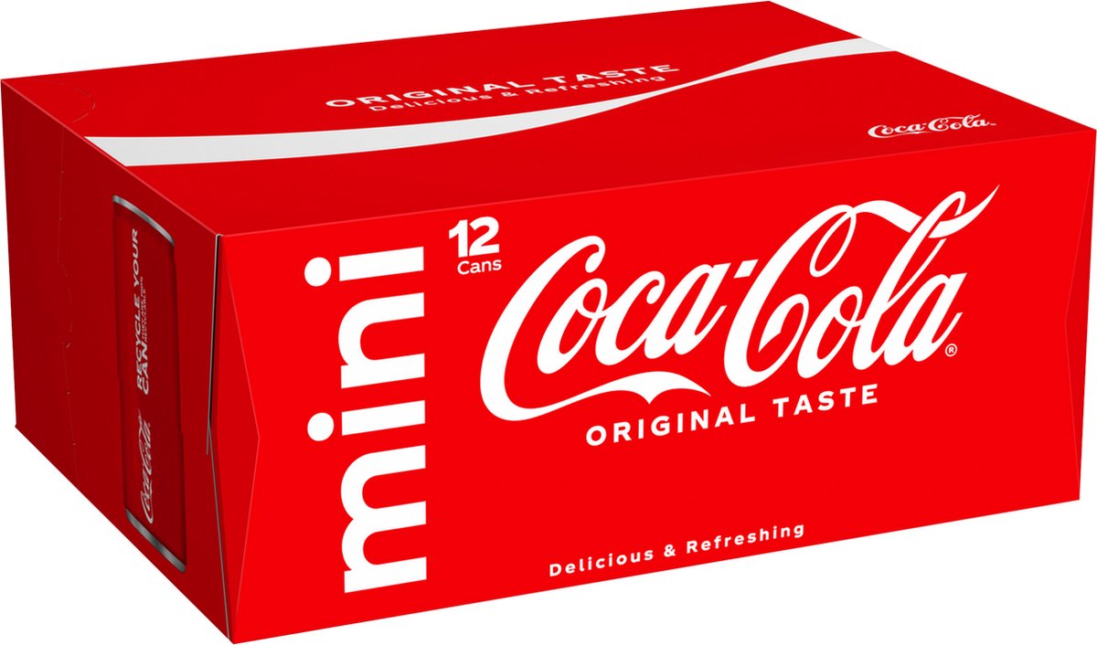 Frisdrank Coca Cola Regular blikje 0.15l | 12 stuks | bol.com