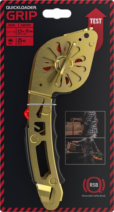 Kortpack - Quickloader Grip 2,5 meter lang x 25mm breed - Trekkracht ...