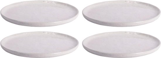 Gusta Table Tales - Bord - Wit met Stipjes - ø20cm - Freckle - set 4 ...