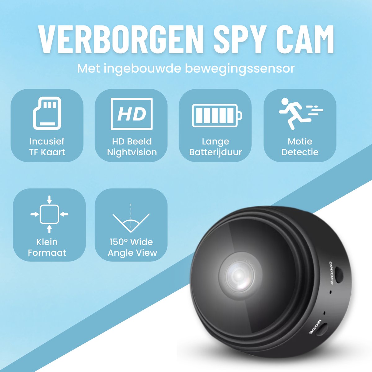 Custom Goods Spy Camera - Cam - Verborgen - Spycams - Wifi - Spycamera ...